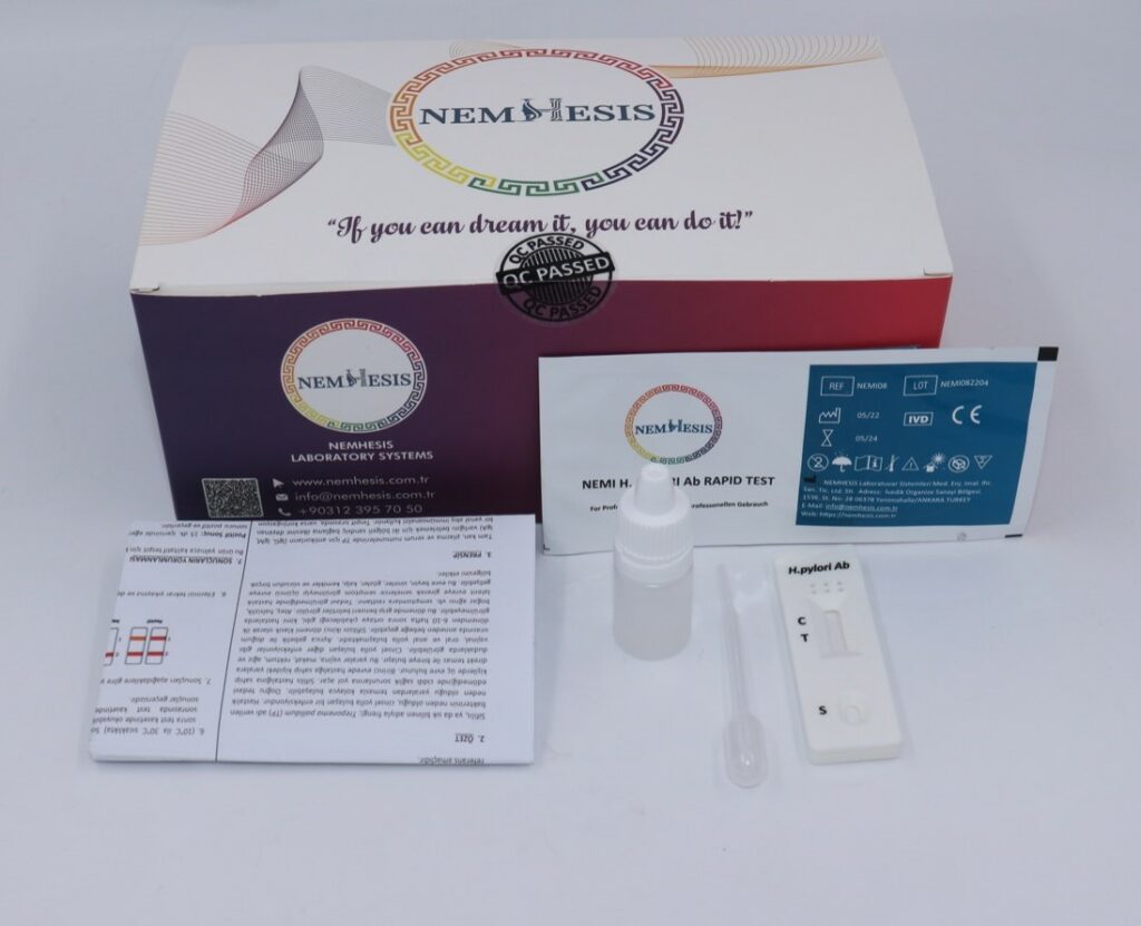 NEMI H.PYLORI Ab RAPID TEST KIT - NemHesis Laboratuvar Sistemleri